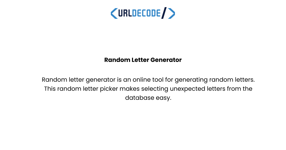 Random Letter Generator – Create Custom Letter Strings Instantly
