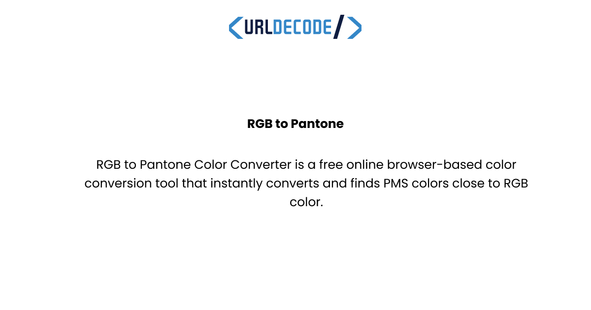 Convert RGB to Pantone - Easy & Accurate